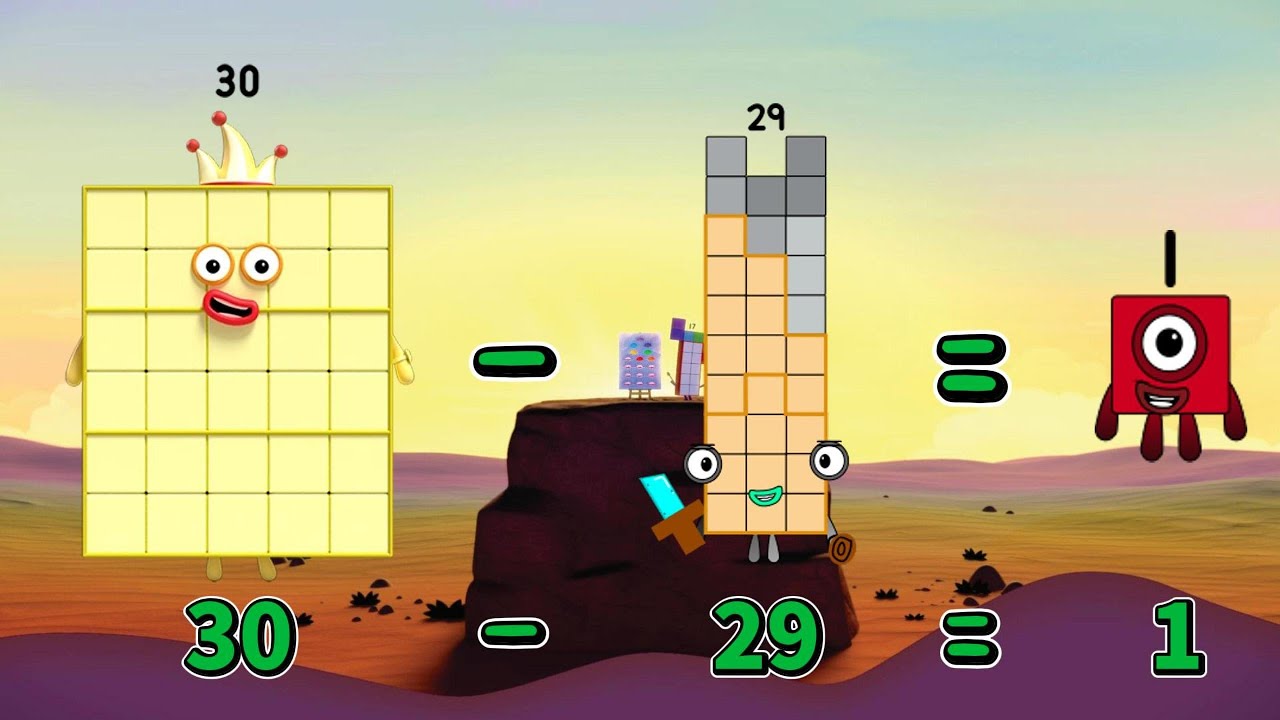 SUBTRACTION OF EVEN AND ODD NUMBERBLOCKS | LEARN TO COUNT AND SUBTRACT ...