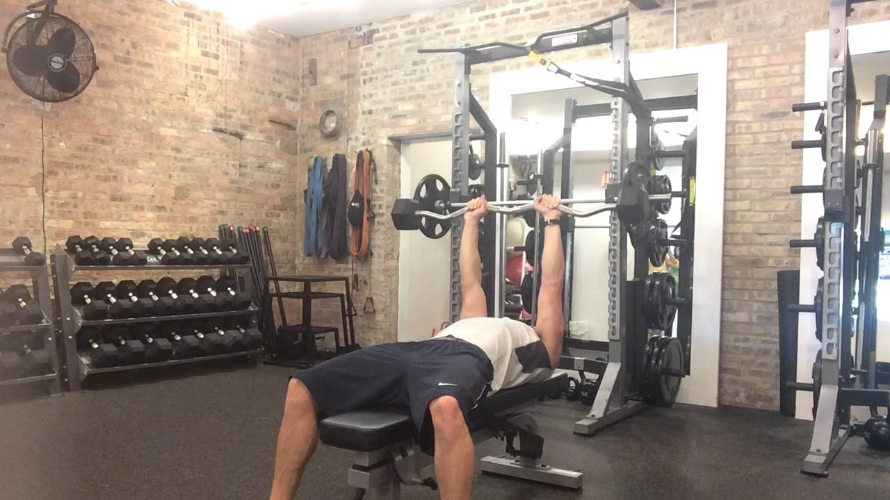 Barbell Pullover And Press - Online Personal Trainer - YouTube