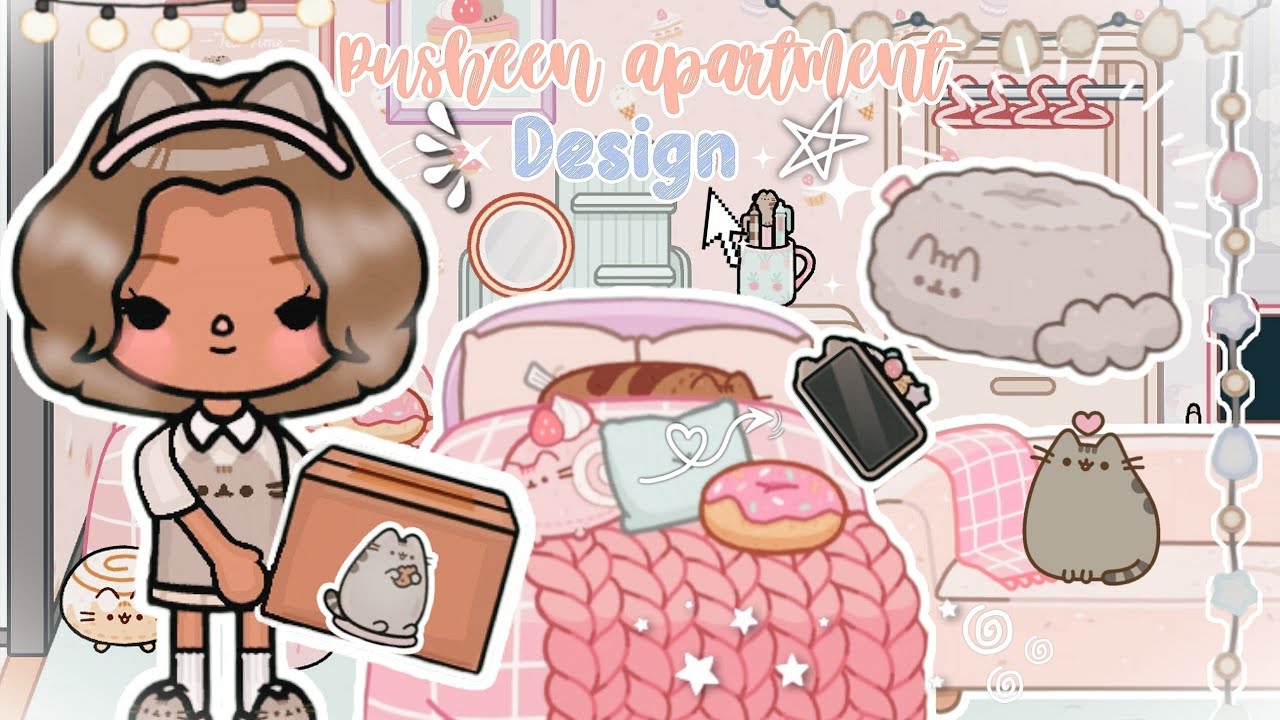 *SPEED BUILD* Apartment design with PUSHEEN 🥳 furniture ||Pusheen💞 ...