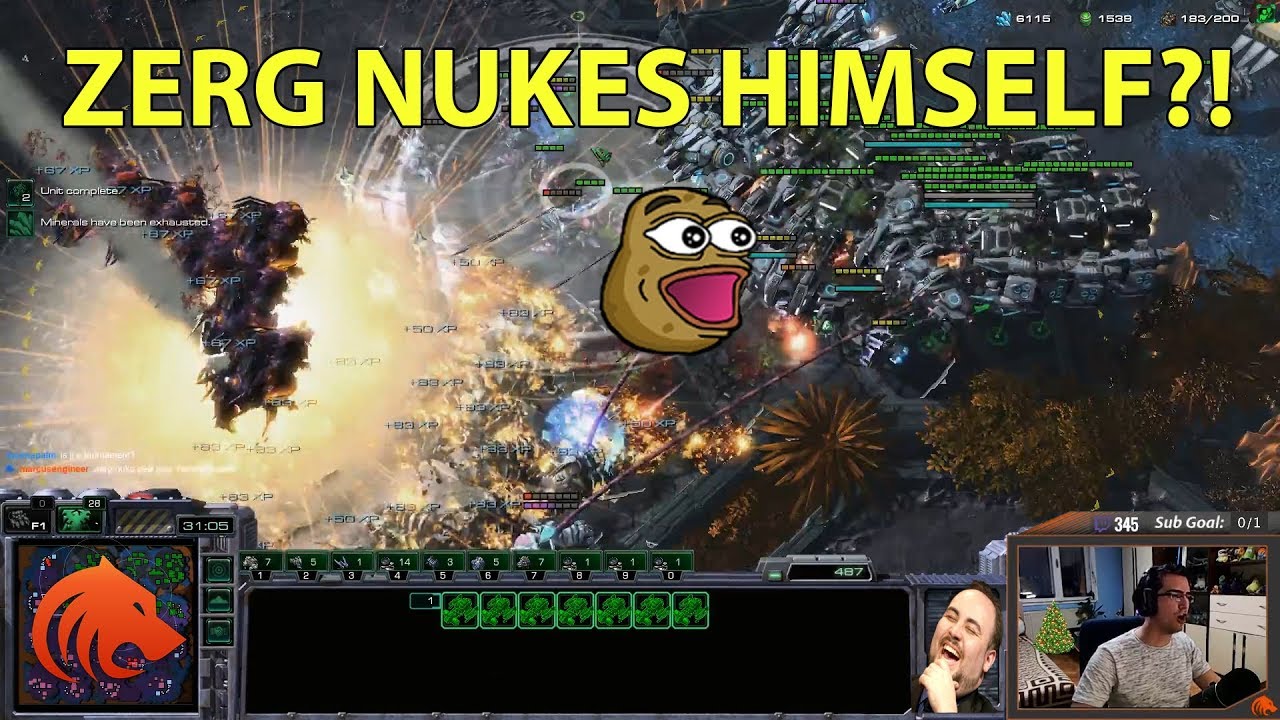 StarCraft 2: ZERG NUKES HIS OWN ARMY! - Quarter Finals (Tournament ...