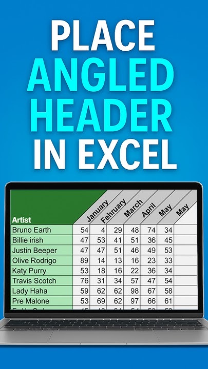 PLACE ANGLED HEADER IN EXCEL 💯#excel #exceltips #exceltutorial #shortsfeed #spreadsheet - YouTube