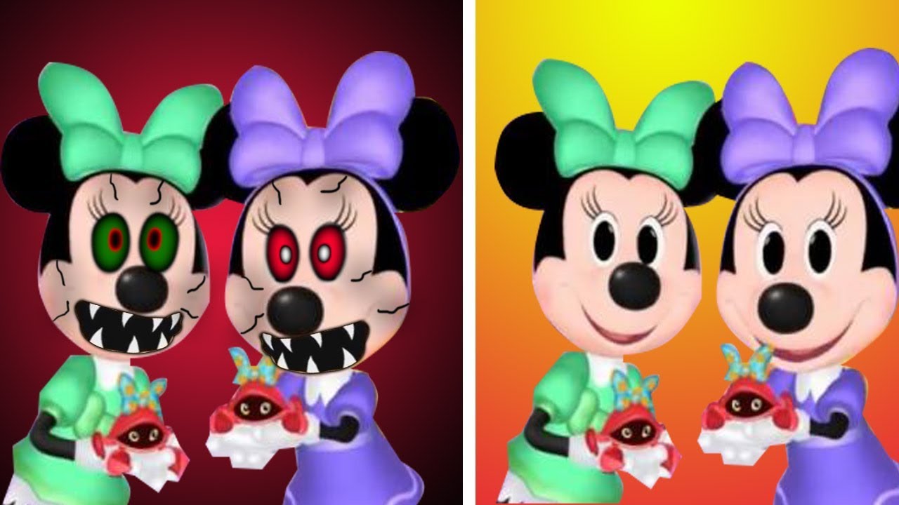 Minnie's Mouse Bow-Toons Characters HORROR VERSION 😲😲😲 - YouTube