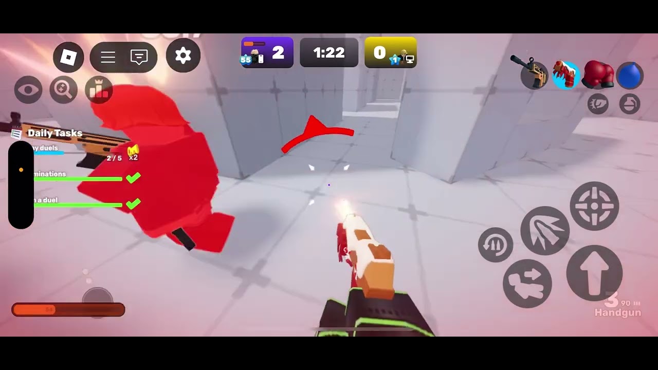 Teaching my friend how to play rivals (Roblox) - YouTube