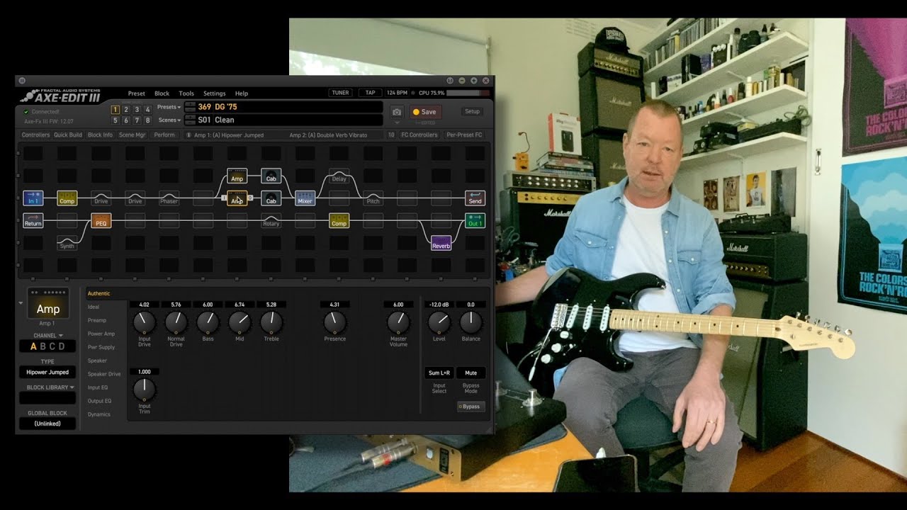 DG '75: An Axe-FX III Preset Based On 'Wish You Were Here' Sounds - YouTube
