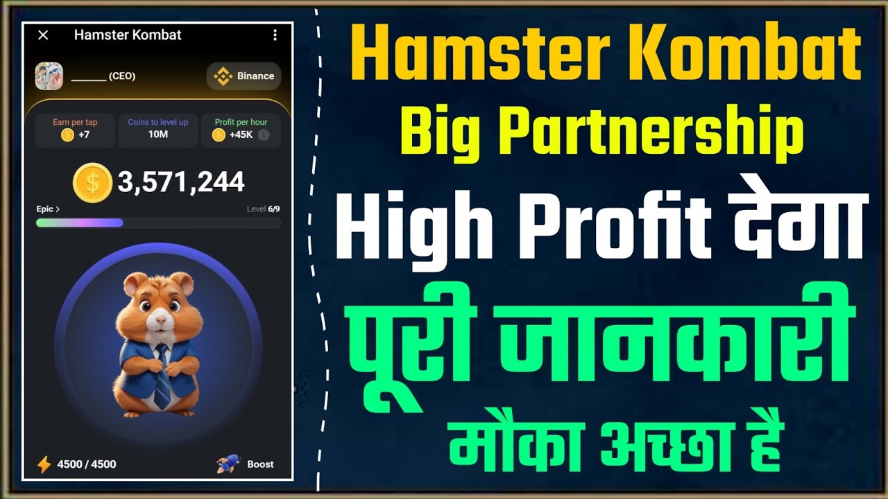 New Hamster Kombat Mining Big Project || Hamster Kombat Full Details ...