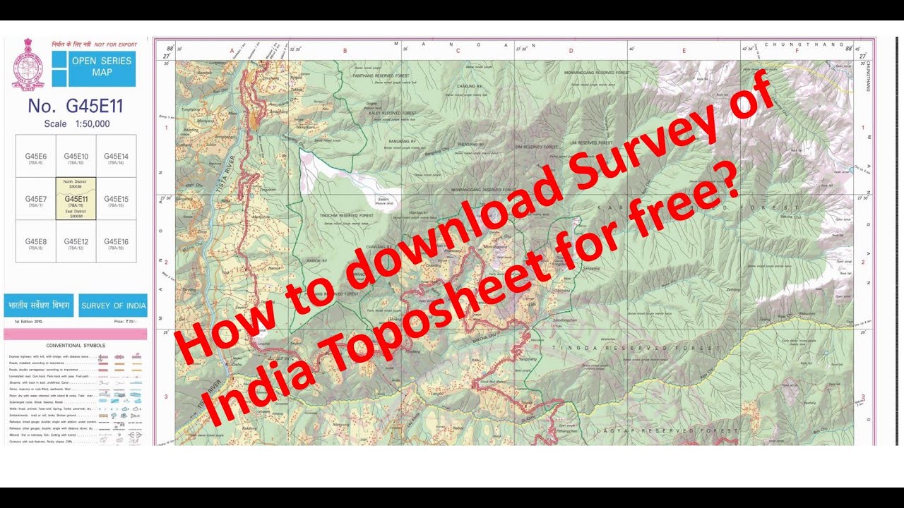 Free download Survey of India toposheet [soinakshe.uk.gov.in] and ...