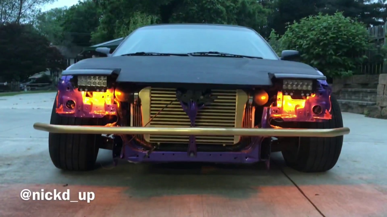 Nissan 240sx CUSTOM LED Front Turn Signals - YouTube