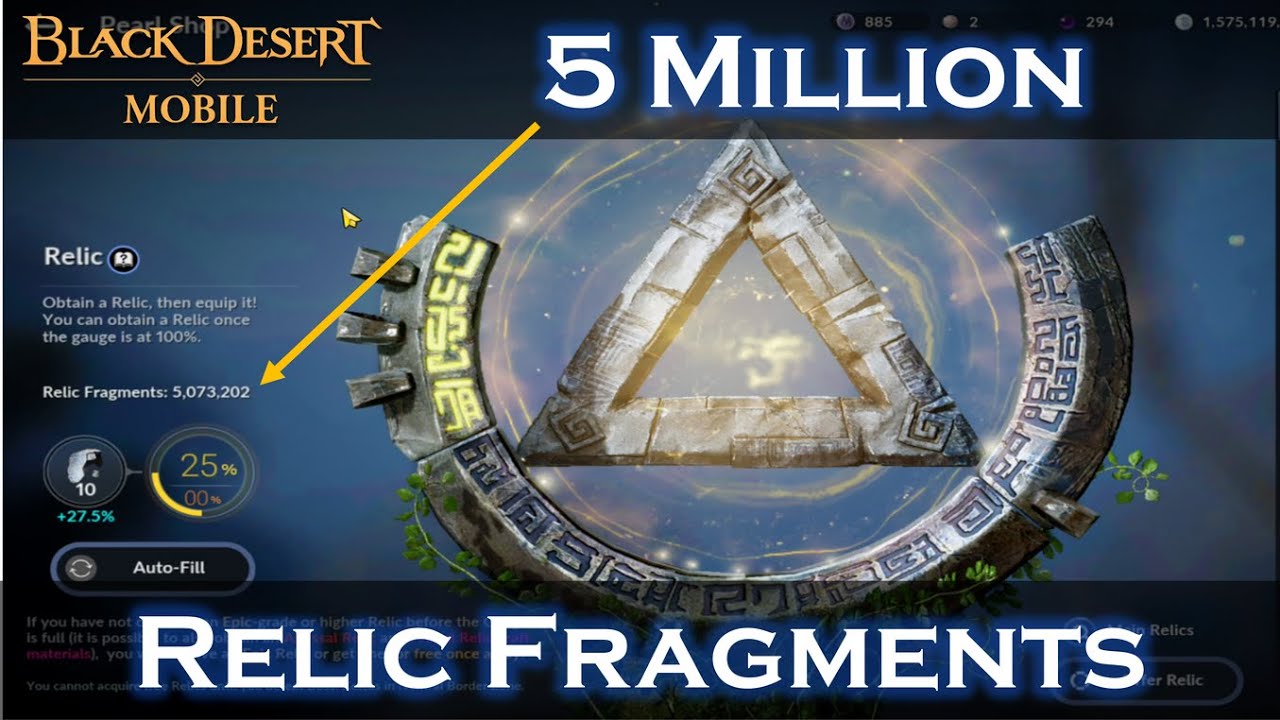 Black Desert Mobile - 5 million Relic fragments - What did I get? - YouTube