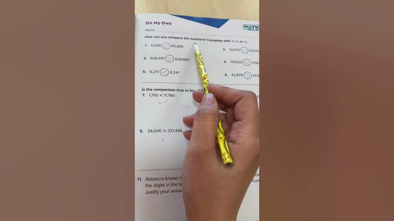Reveal Math Grade 4 Lesson 2-3 compare multi digit numbers - YouTube