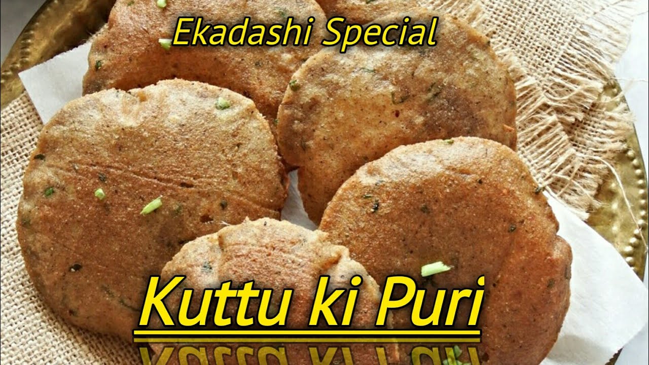 kuttu ki puri|kuttu ke aate ki puri|kuttu ki poori|kuttu ki puri recipe ...