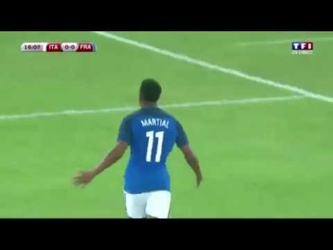 Anthony Martial Scores First Goal For France!