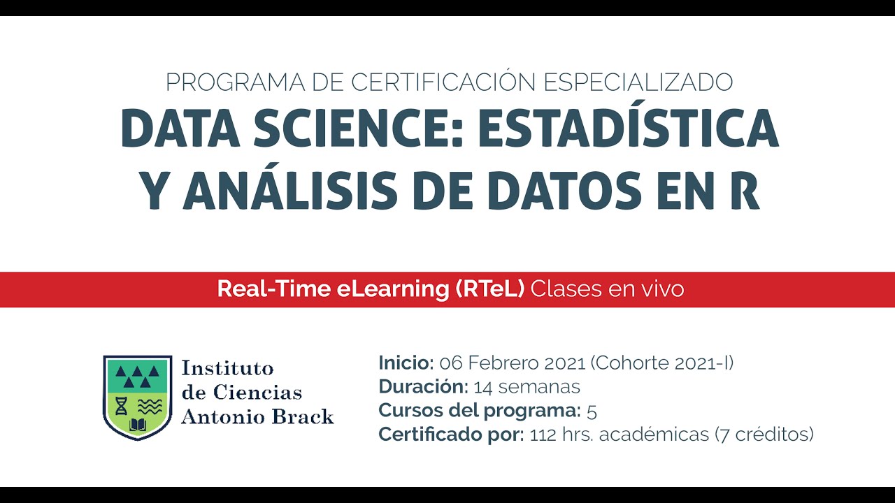 Data Science: Estadística y Análisis de Datos en R - YouTube