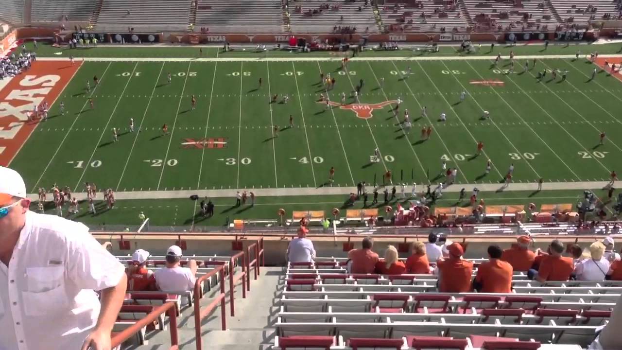 Entering Darrell K Royal Memorial Stadium - YouTube