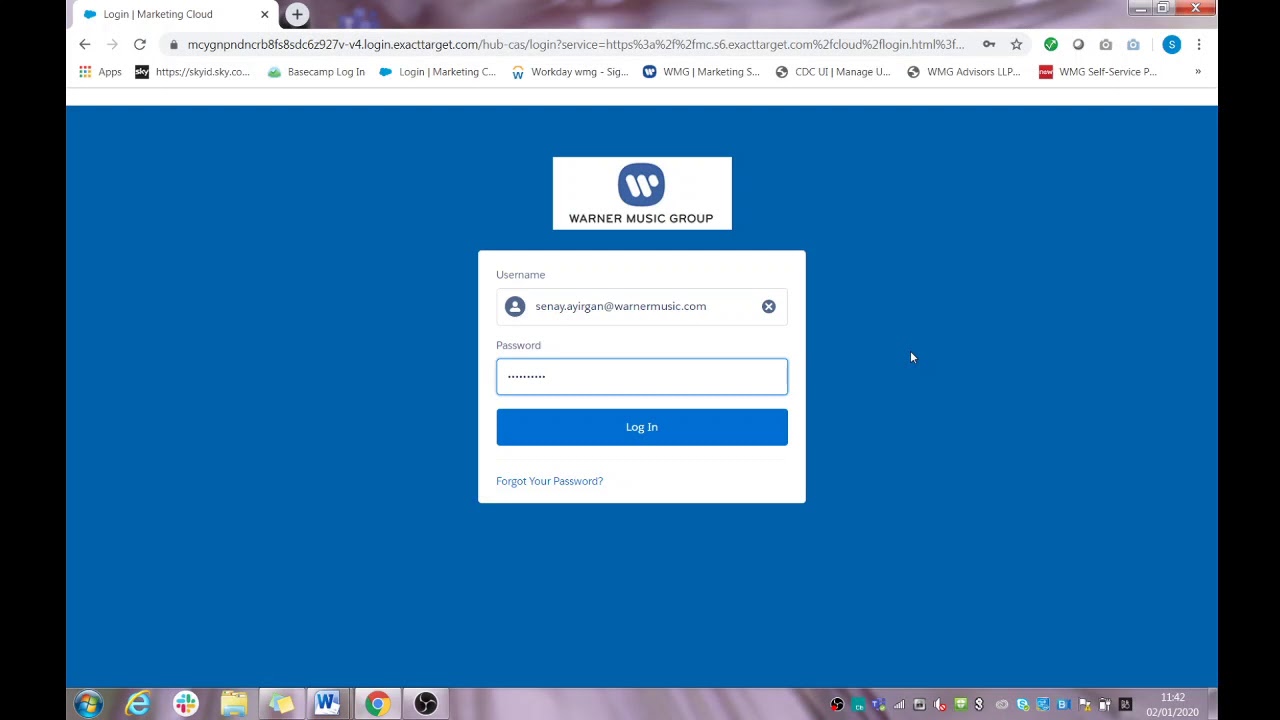 V1 Exact Target Logging In - YouTube