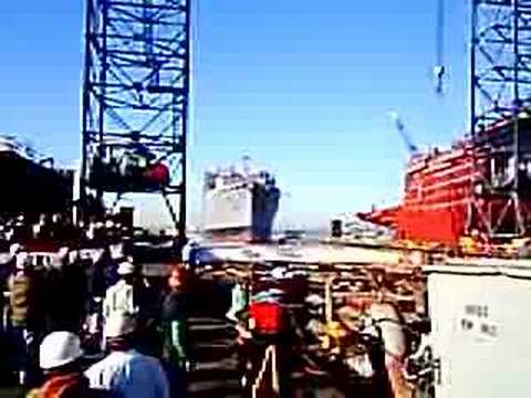 Nassco Ship Launch - YouTube