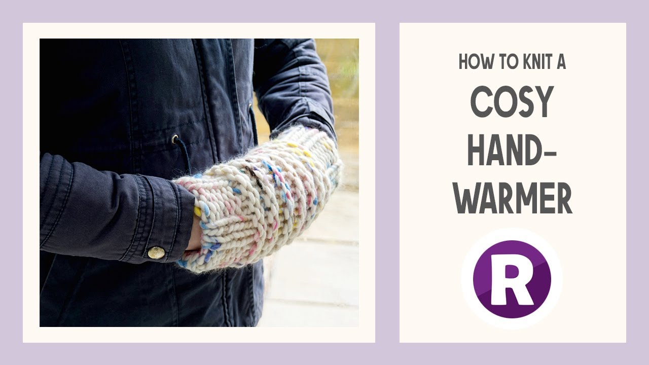 How to Knit a Handwarmer | Easy Knitting Project for Winter | Hand Muff ...