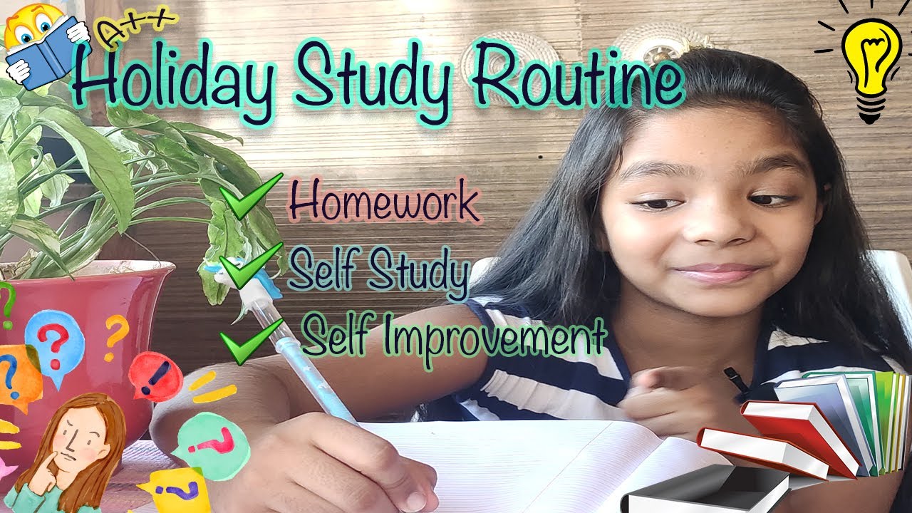 Study Routine For Holidays I Vacations Study Routine I Pravya Drishya ...