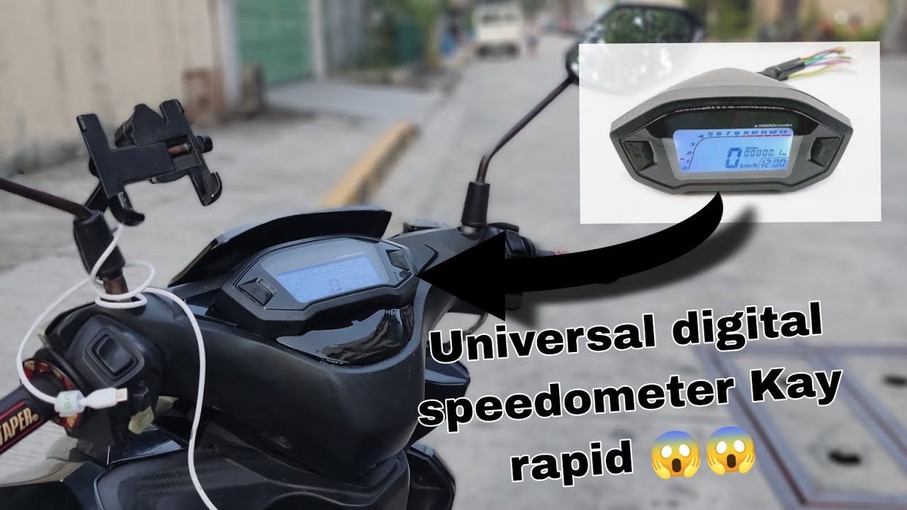 rusi rapid 150 diy digital speedometer ☺️ - YouTube