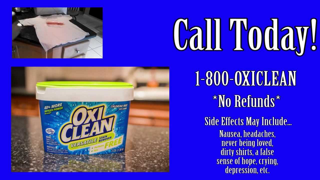 Oxiclean Parody Commercial - YouTube