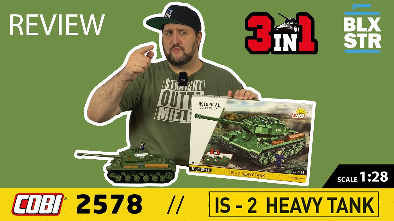 COBI 2578 IS-2 Heavy Tank 💥 3in1 Version PL/CZ/SU 💥 JS-2 Schwerer ...