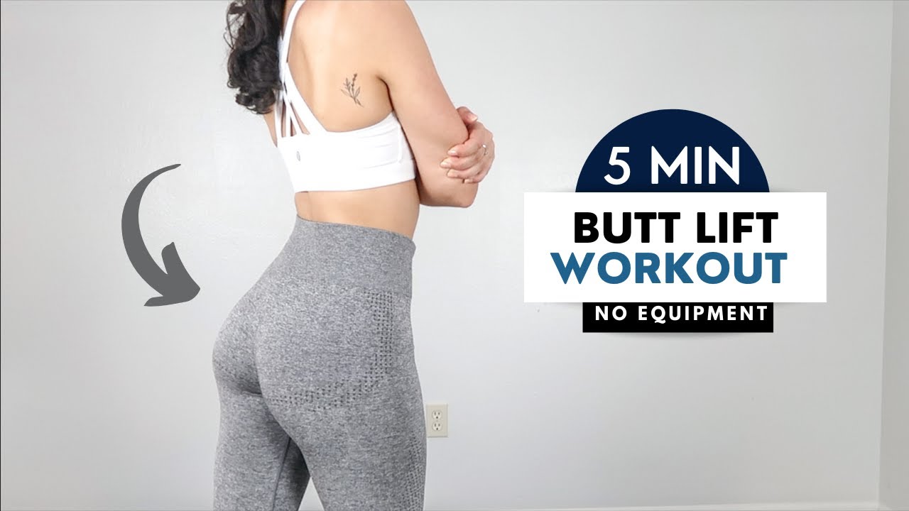 5 Minute Butt Lifting Workout 🍑💕 Youtube