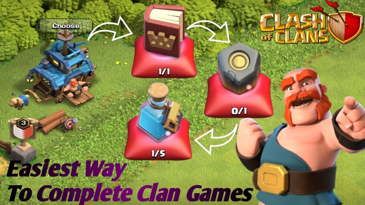 Easiest Way To Complete Clan Games In Clash Of Clans | How To Complete ...