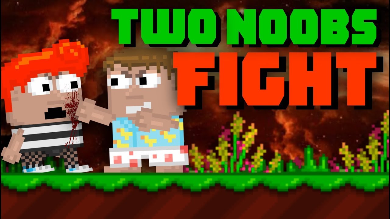 Two Noobs' Fight (Growtopia Animation) - YouTube