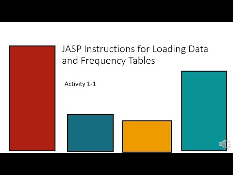 JASP instructions for frequency tables Act 1 1 - YouTube