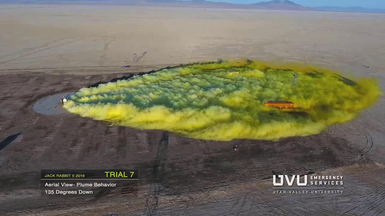 Trial #7, Jack Rabbit II chlorine release tests - YouTube