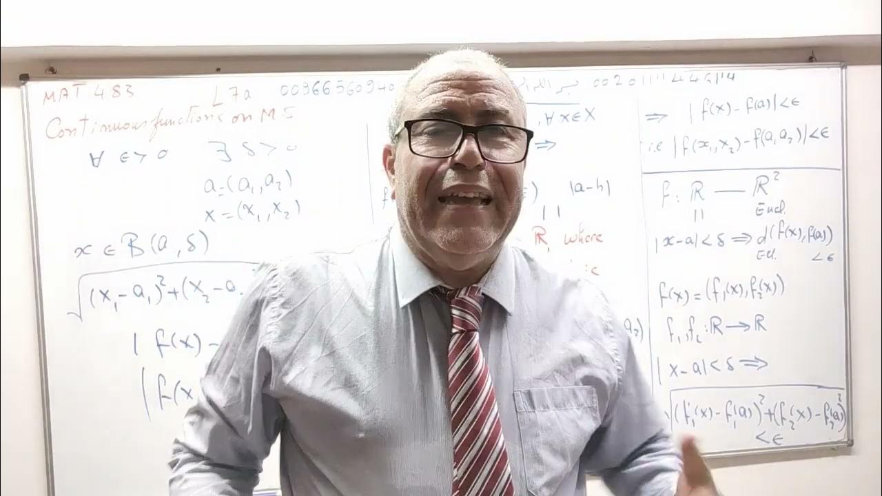 Mat483, Topology,L7a, Continuous functions on metric Space - YouTube