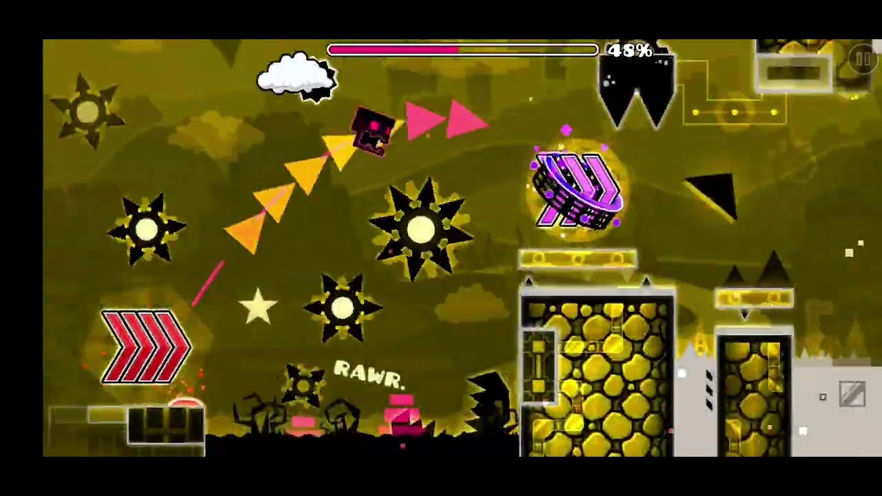 Geometry dash : Dinosaur - YouTube