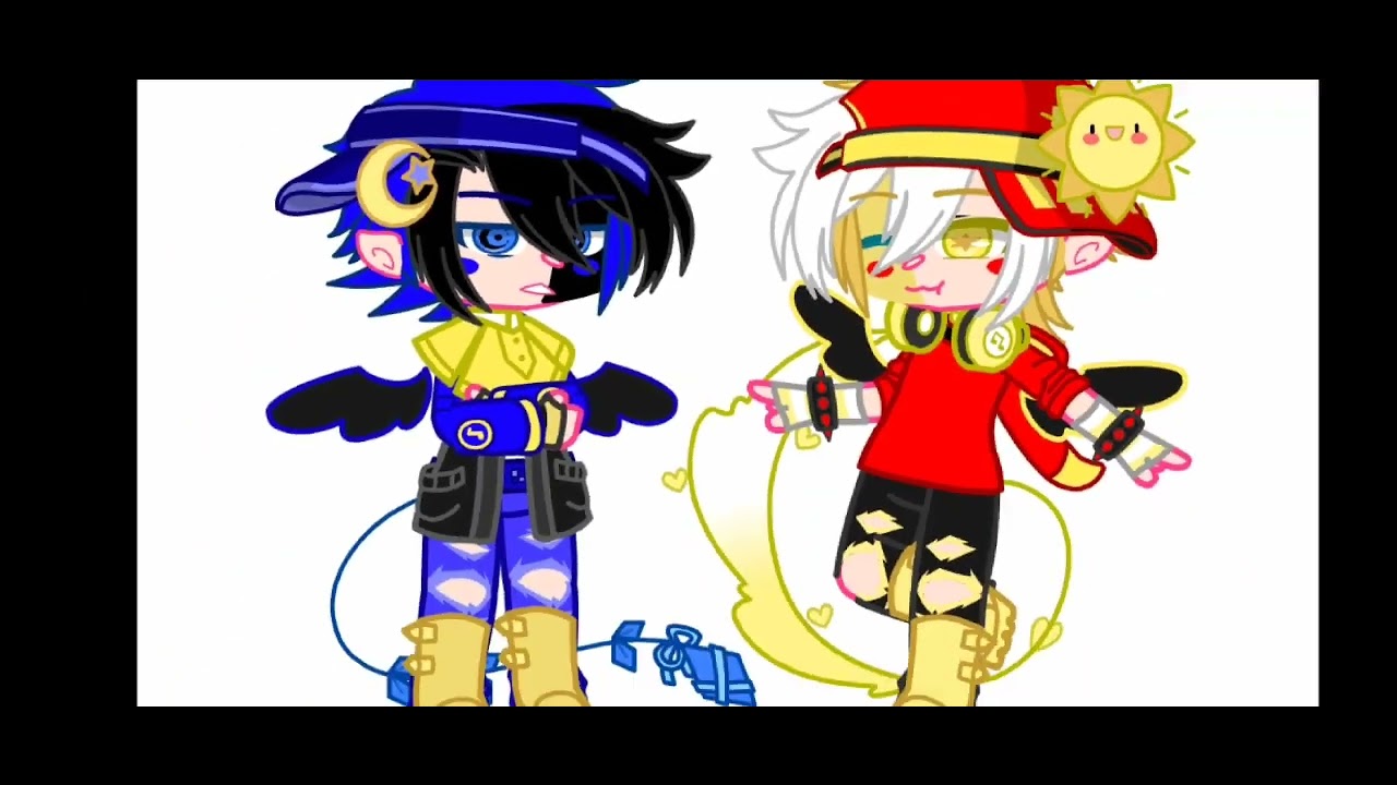 Glamrock sun and glamrock moon! || gacha || ft.sun moon - YouTube