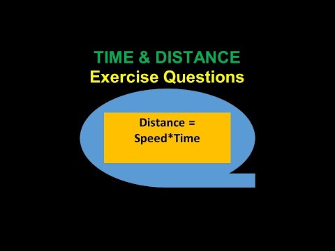 Time and Distance||Exercise Questions||Competitive Exams - YouTube
