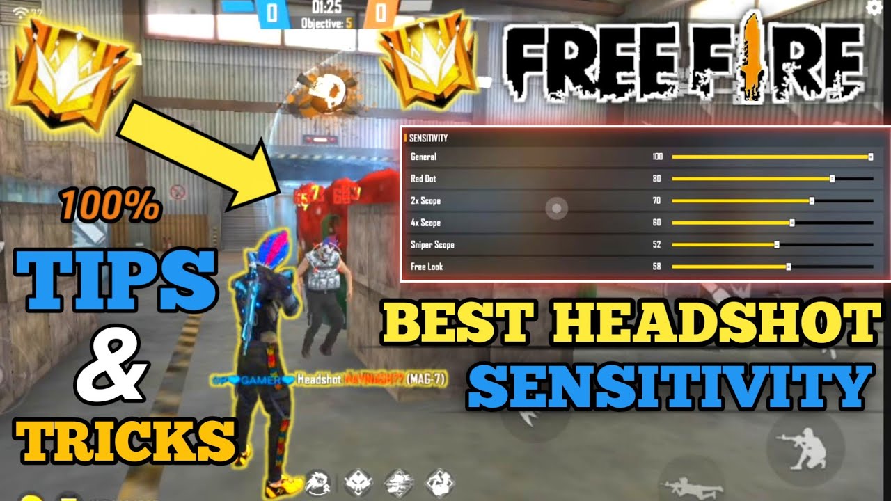 Best headshot senstivity setting||100%Tips &Tricks||custom hud ...