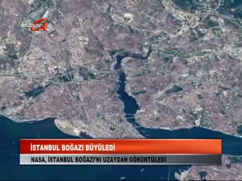 Kanal G - Uzaydan İstanbul Boğazı Görünümü