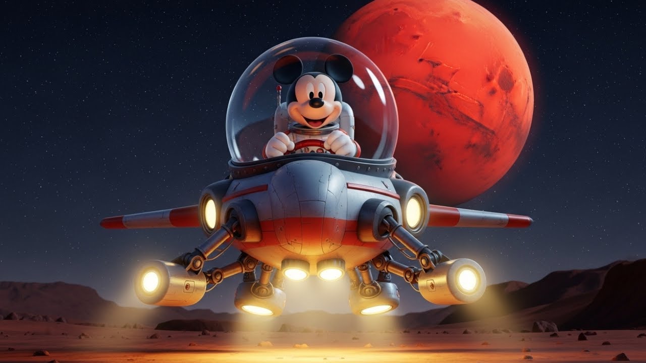🪐 Mickey Mouse’s Magical Trip to Mars | DreamDoodle Kids Presents 🐭 ...