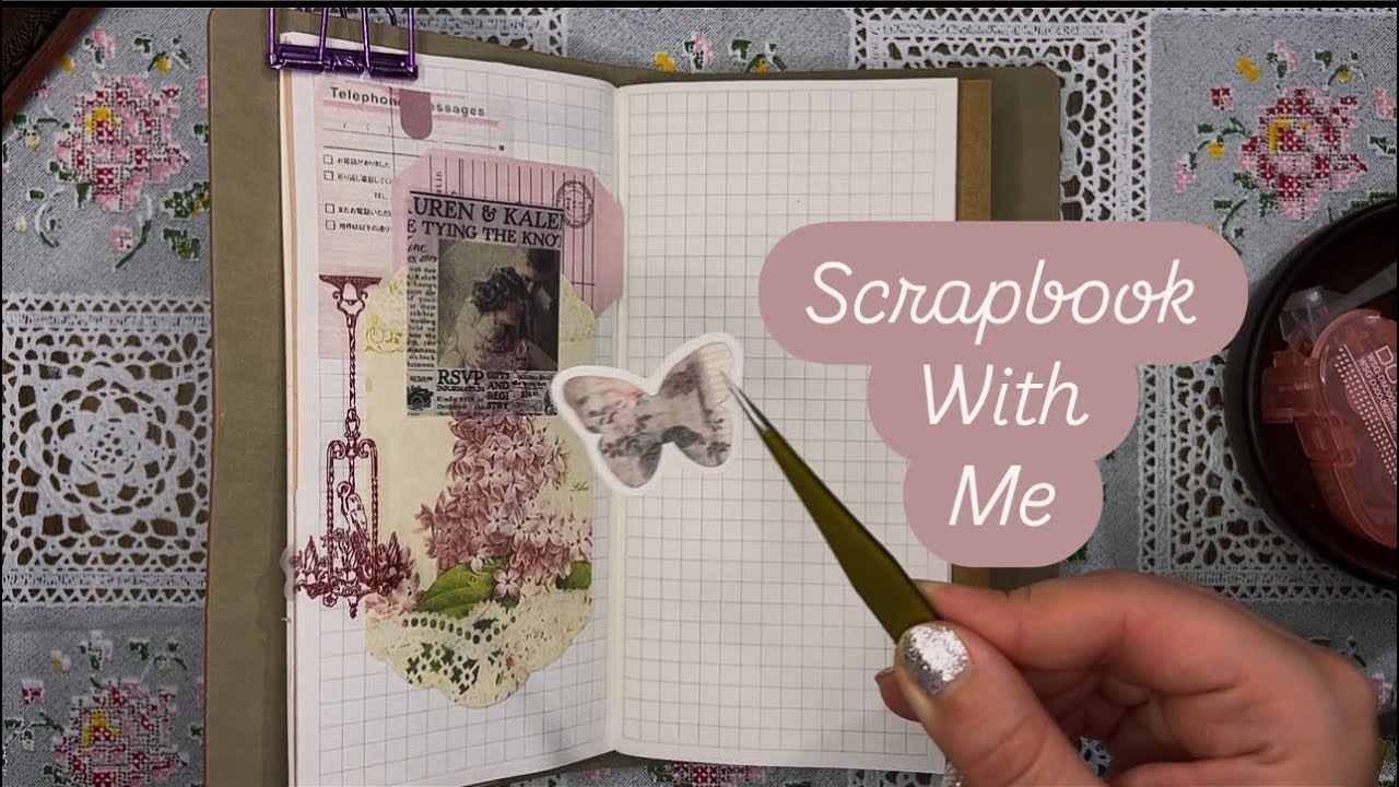 ASMR SCRAPBOOKING 3 PAGES NO TALKING 🩷 - YouTube