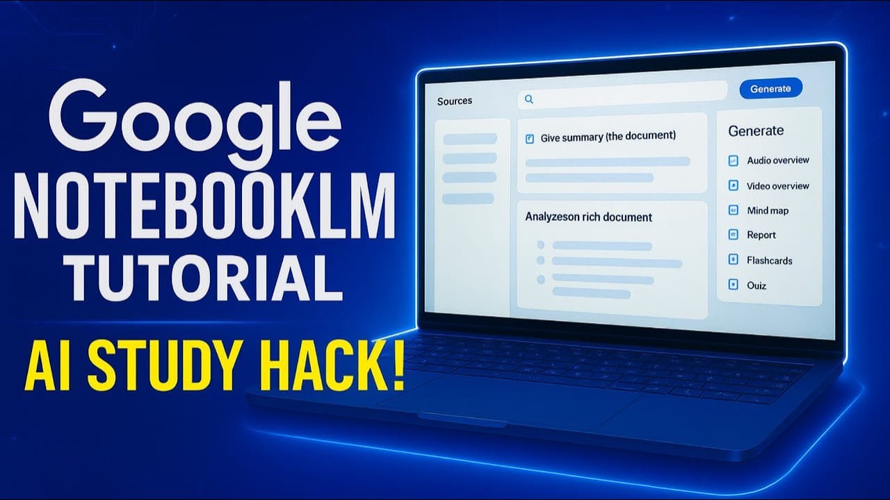 Google NotebookLM Tutorial | Best AI Study Hack for Students (Full ...