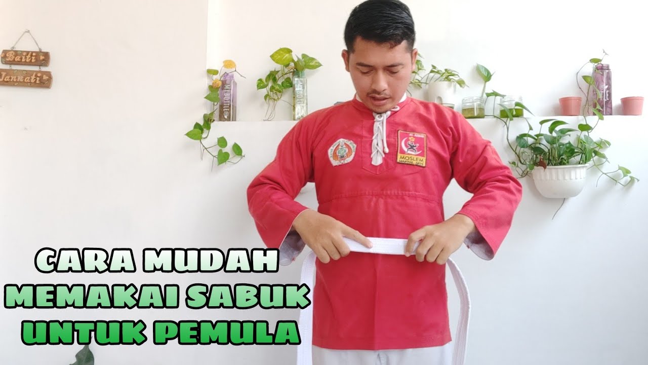 TUTORIAL CARA MEMAKAI SABUK PENCAK SILAT | CARA MENGIKAT SABUK KARATE ...