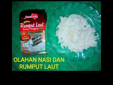Nasi Gulung Rumput Laut || rumput laut kering panggang nori - YouTube