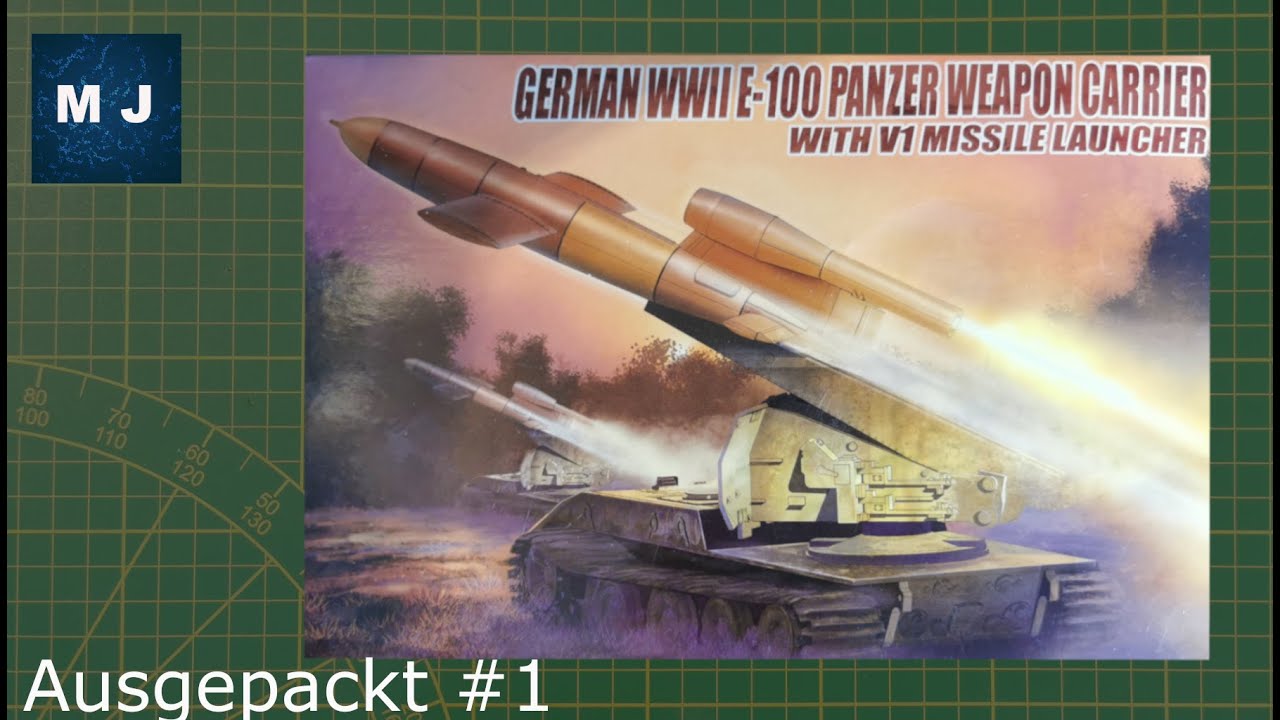 German E100 Weapon Carrier with V1 Missle Launcher 1/72 in deutsch ...