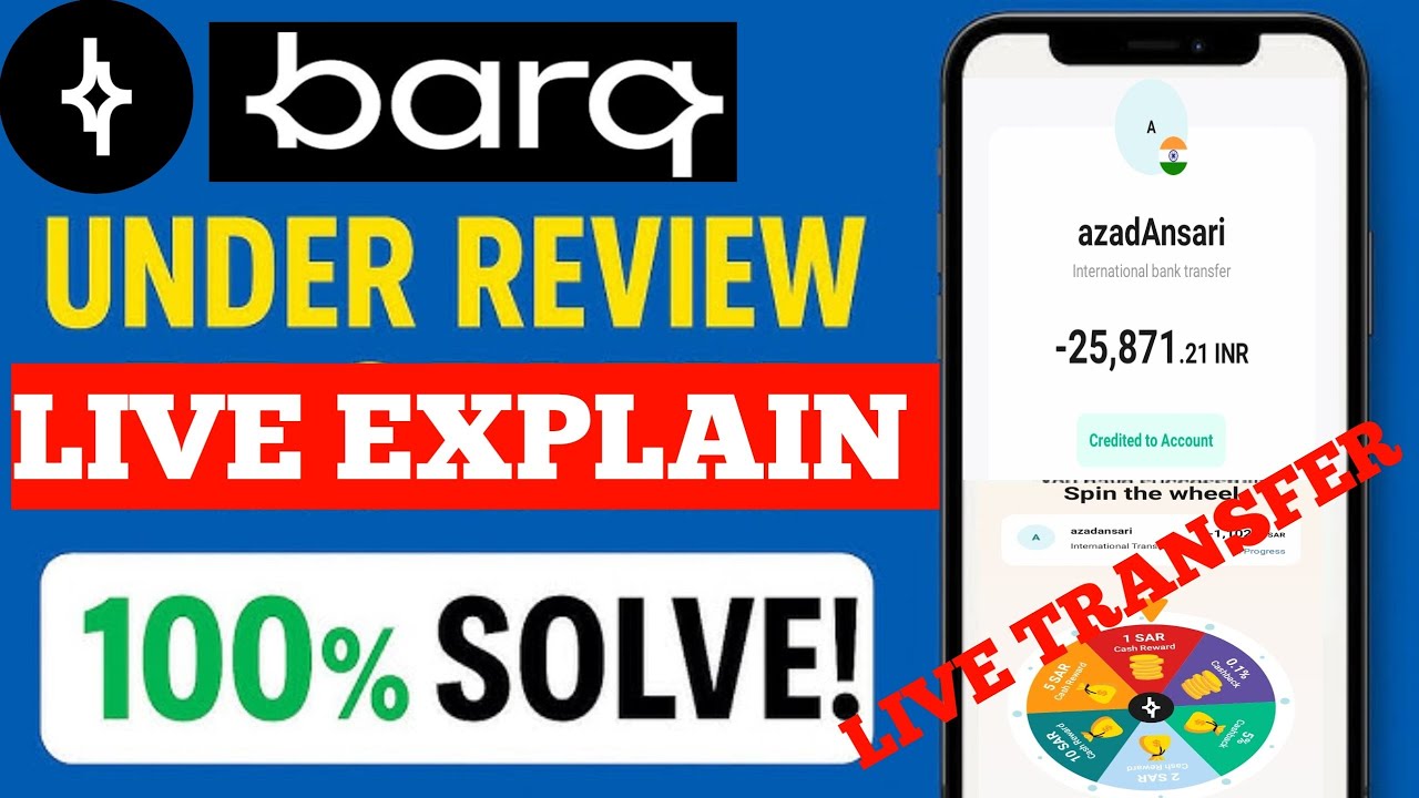 Barq International Transfer | Under Review & In Progress Problem Solved ...