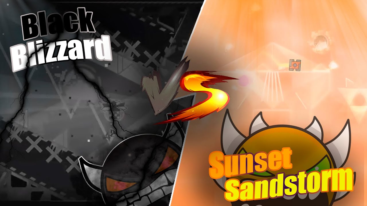 BLACK BLIZZARD vs SUNSET SANDSTORM!! Batalla de ambientación - Geometry ...