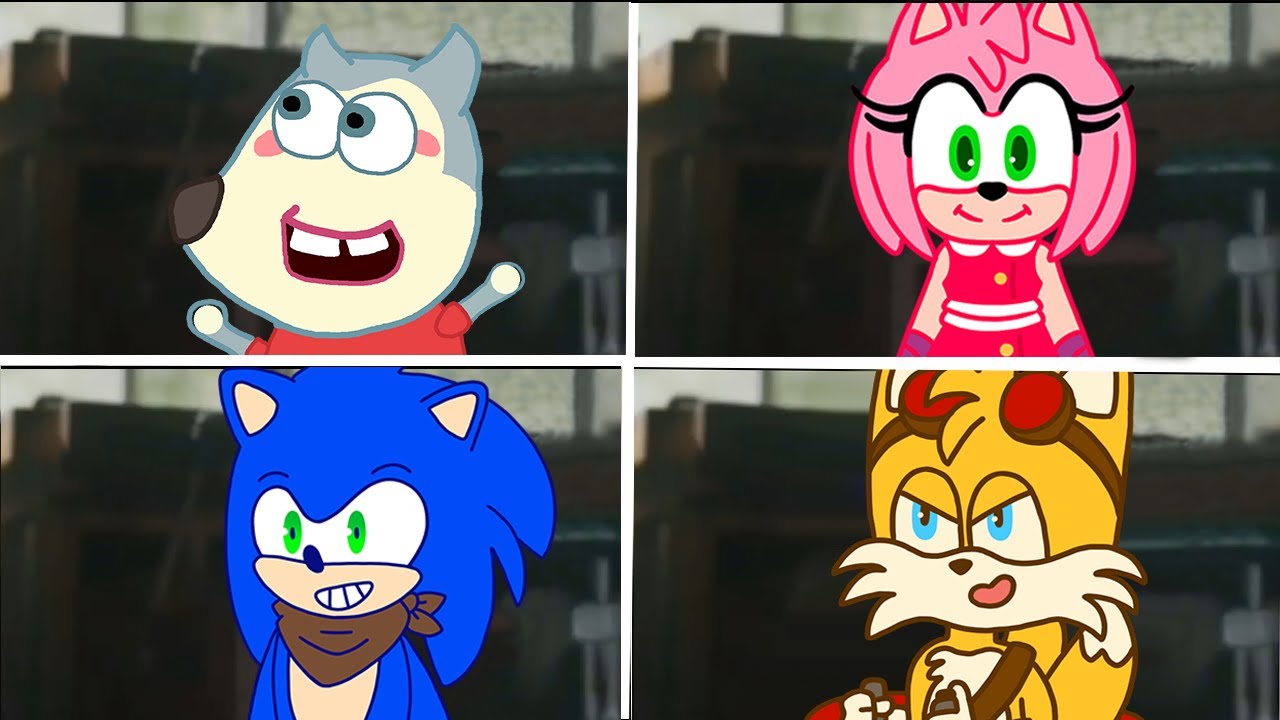 Sonic The Hedgehog Movie AMY TAILS SONIC BOOM vs Wolfoo Uh Meow All ...