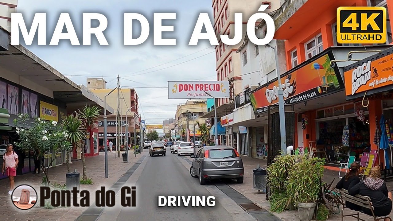 [4K] Mar de Ajó #driving 2023 CENTRO y costanera de día - Tour VIRTUAL ...