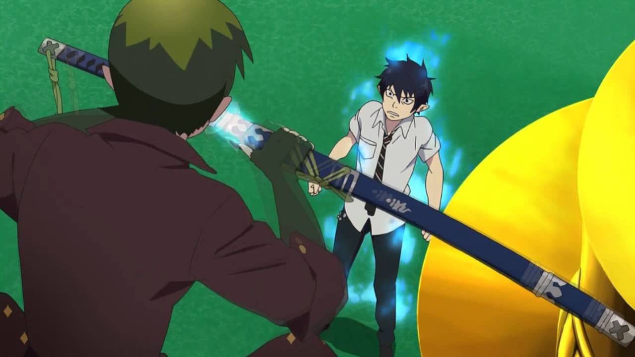 Ao No Exorsist- Rin Vs. Amaimon HD - YouTube
