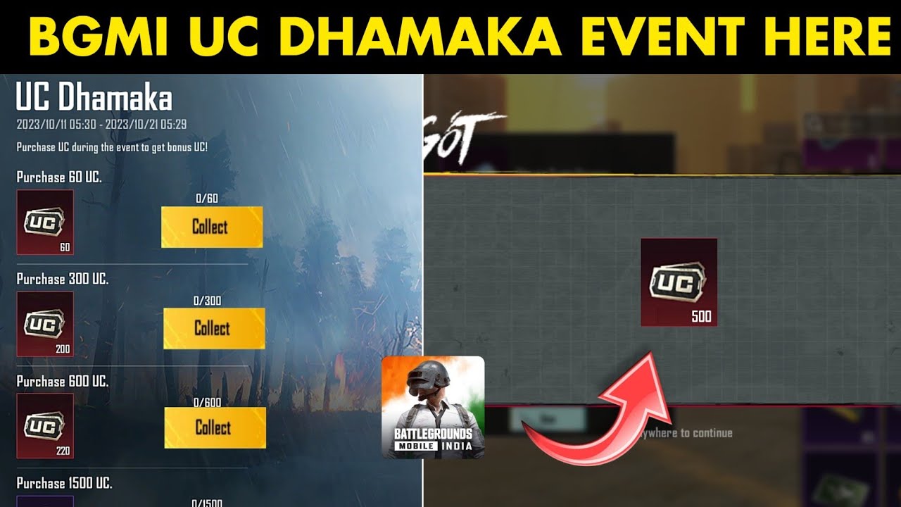 Bgmi Next Uc Up Event Date Confirmed | Free Uc Event In Bgmi | Bgmi Uc ...