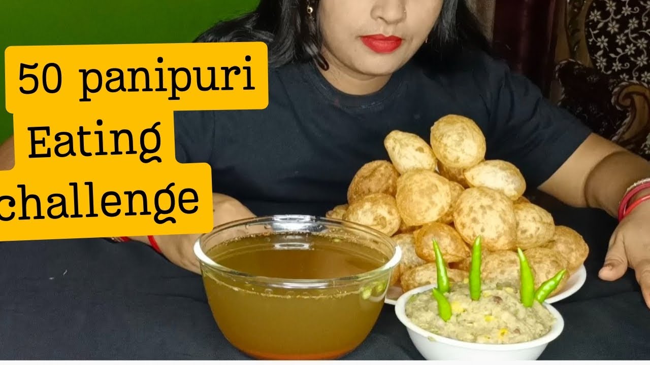 50 panipuri,gupchup,golgapa, eating show//food challenge - YouTube