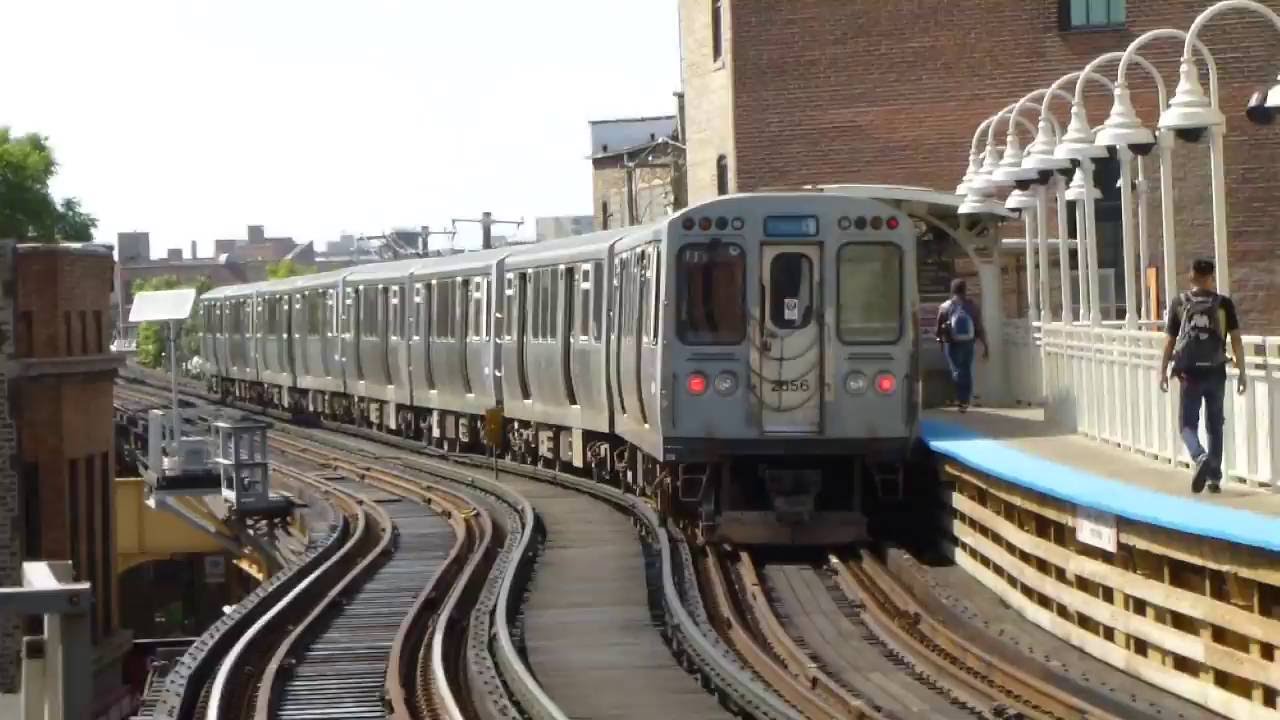 CTA Transit: 1981 Budd Company 2600 Series "L" Blue Line Train at Damen ...