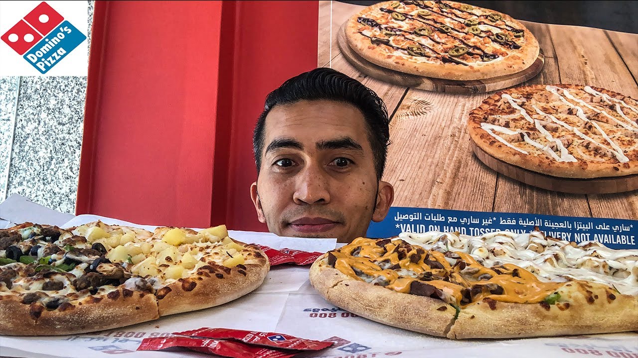 DOMINO’S PIZZA - KUWAIT 🇰🇼 | TRYING TO EAT 16 SLICES of PIZZA | How ...